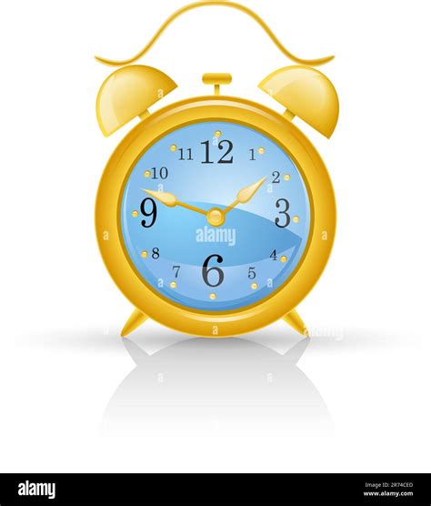 Alarm Clock Isolated On White Background Stock Vector Image And Art Alamy
