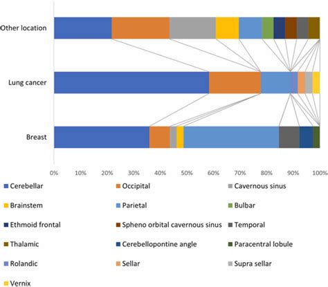 Location Of Brain Metastasis According To Their Original Location Rpa Download Scientific