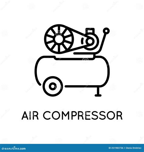 Air Compressor Btu Size Icon Vector Illustration