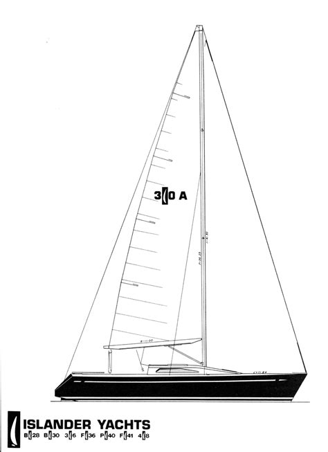 Islander 30 A Specifications And Sail Dimensions Sailboat Database