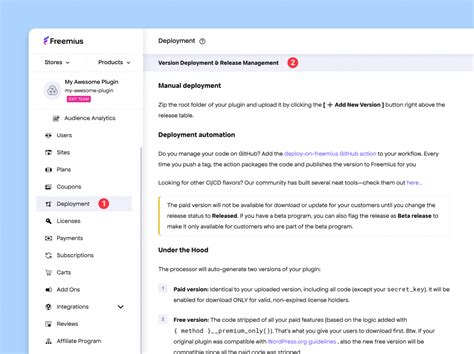 Improved Wordpress Deployment Screen Ui And Misc Documentation And Ui Updates Freemius Blog