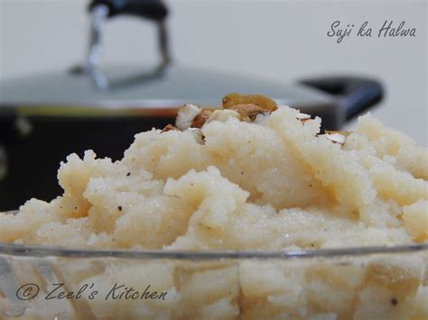Suji Ka Halwa Recipe Suji No Shiro Zeels Kitchen