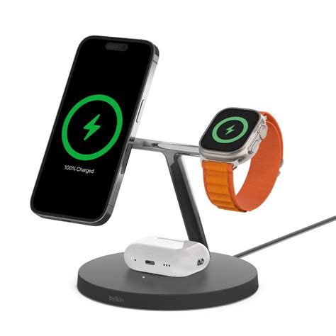 Belkin Belkin Boost Charge Pro 3 In 1 Wireless Charger With Magsafe