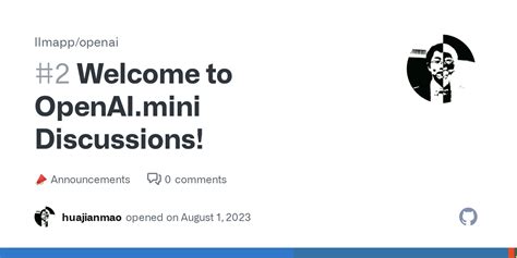 Welcome To Openaimini Discussions · Llmapp Openai · Discussion 2