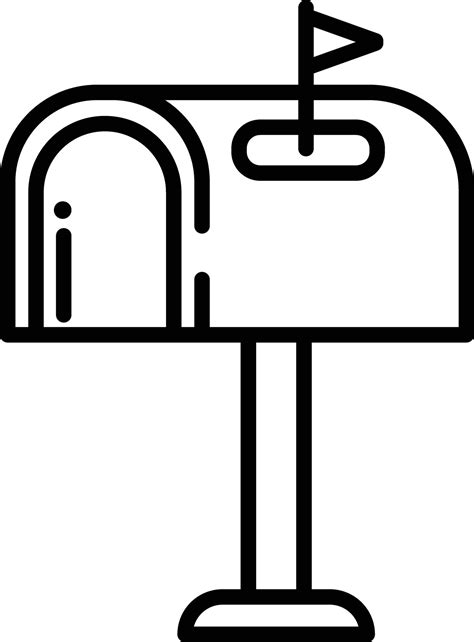 Mailbox Outline Illustration 43286147 Vector Art At Vecteezy