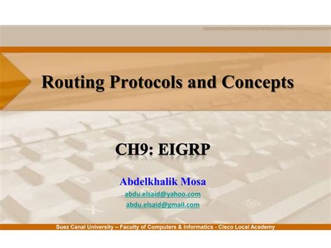 Routing Protocols And Concepts Ch9 Eigrp Pptx