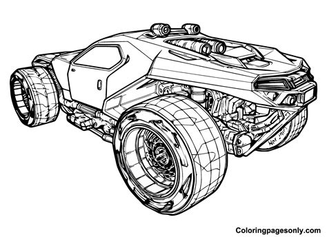 Rocket League Coloring Pages Jenny Printable