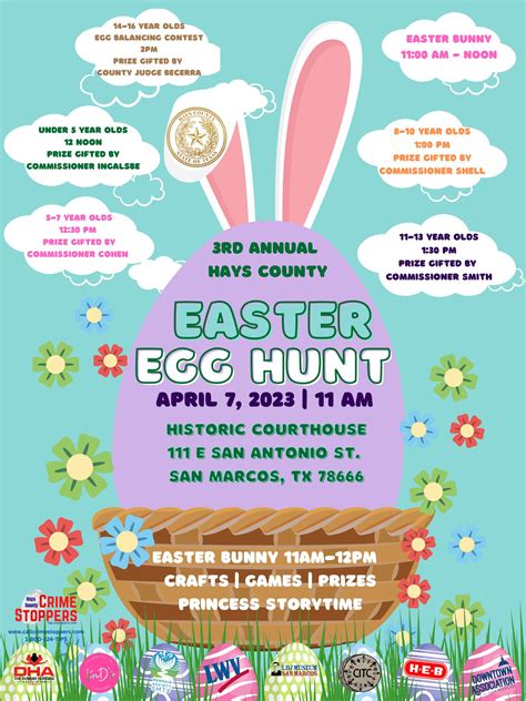 3rd Annual Hays County Easter Egg Hunt Dunbar Heritage Association