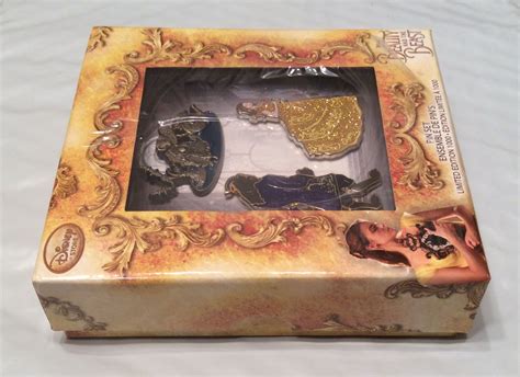 New Disney Store Beauty And The Beast Pin Set Disney Store