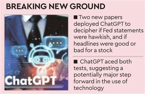 Chatgpt Can Decode Fed Speak Predict Stock Moves From Headlines Read This Story On