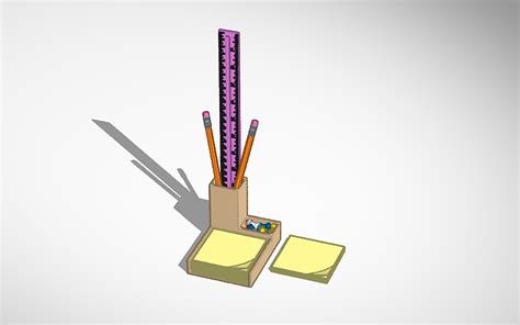 3d Design Design Challenge Desk Organizer Tinkercad