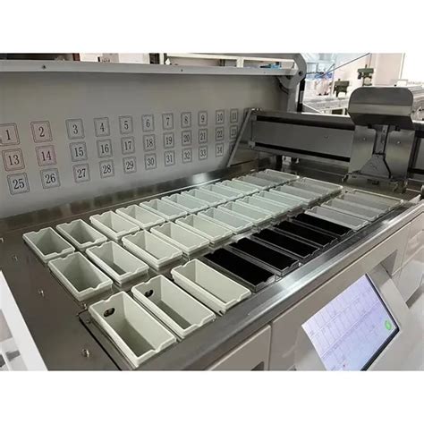 3 Rows Fully Automatic Histology Laboratory Equipment 36 Steps Slide Stainer Factory Staining