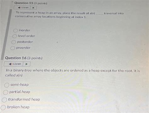 Solved If A Node X Is The Inorder Predecessor Of Node Y Then