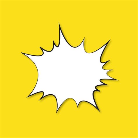 텍스트를 위한 공간이 있는 폭발 만화 플래시 프리미엄 벡터