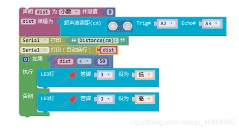 Mixlyandarduino开发平台 利用超声波传感器控制led灯的明暗mixly编程超声波控制led灯亮度 Csdn博客
