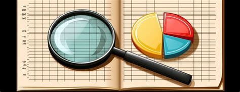 Magnifying Glass Over Pie Chart On Graph Paper Premium Ai Generated Image