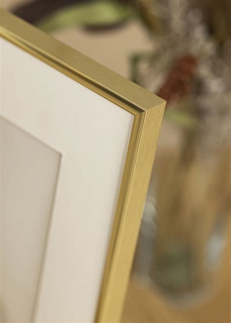 Buy Frame Visby Shiny Gold 50x70 Cm Picture Mount White 40x60 Cm Here