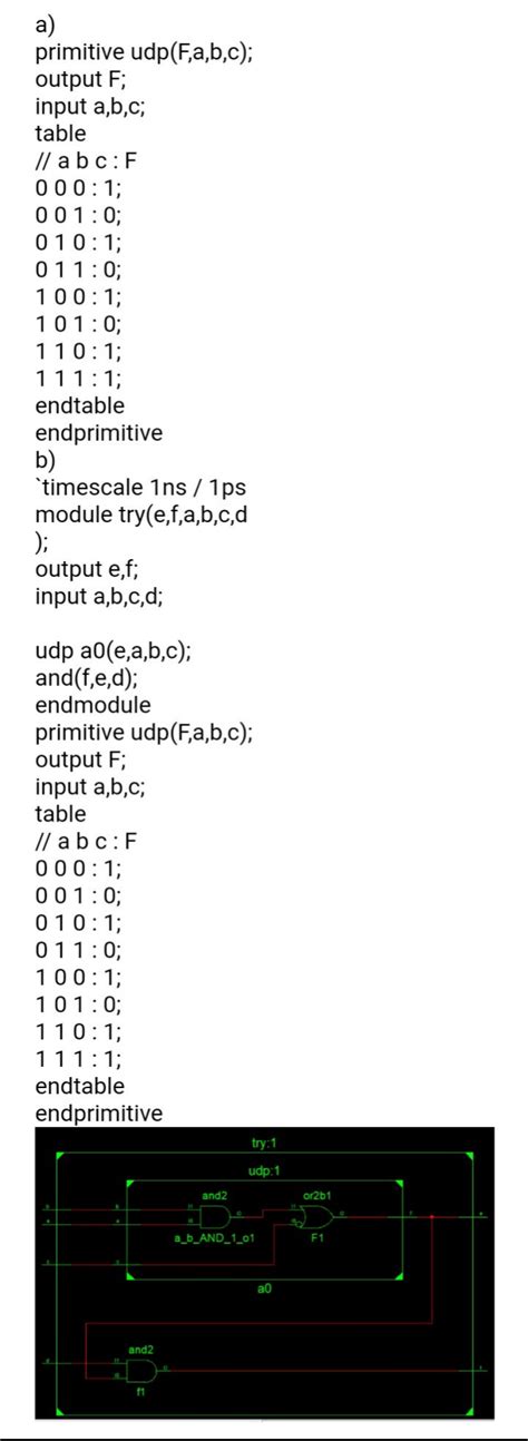 Solved Question 2 Awrite Down The Verilog Code That Defines The Udp Course Hero