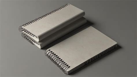 Mockup Notebook With A Spiral Binding Premium Ai Generated Image