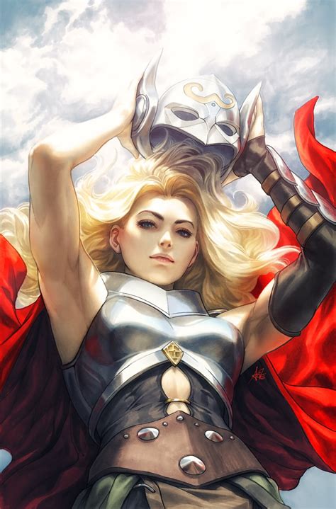 Jane Foster And Thor Marvel Drawn By Stanley Lau Danbooru