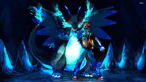 Red And Mega Charizard X Hd Wallpaper 2560x1440 Wallpaper Abyss