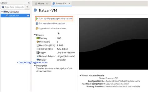 install flatcar container linux in vmware workstation computingforgeeks