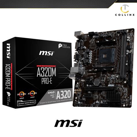 MSI A M A Pro Gaming Motherboard DDR AM CPU Socket For AMD Ryzen PC Processor MATX