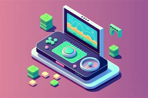 Premium Photo Isometric Game Development Concept For Mobile App