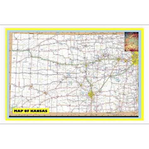 Kansas Map State Of Kansas Highways