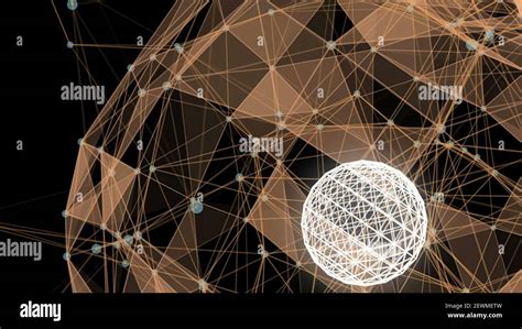 3d Illustration Triangles Fantasy Abstract Technology And Engineering