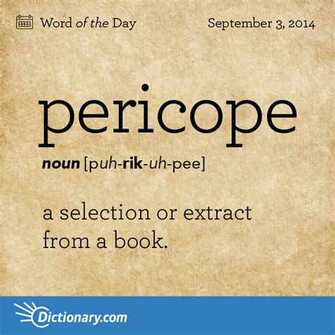 Pericope Definition And Examples