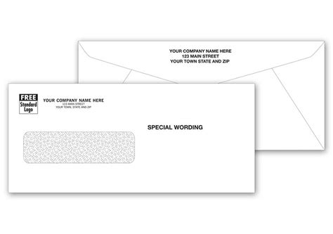 Single Window Envelope Return Address On Front And Flap 39004