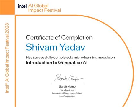 Shivam Yadav On Linkedin Introduction To Generative Ai Certificate