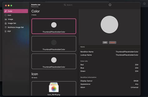 A Proper Full Fledged Native Asset Catalog Explorer And Editor For Macos