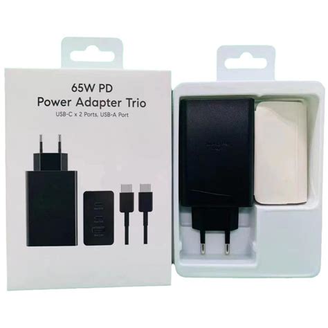 65w Pd Power Adapter Trio Usb C X 2 Ports Usb A Port
