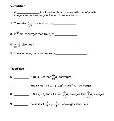 Solved Completion 1 A Is A Function Whose Domain Is The Set