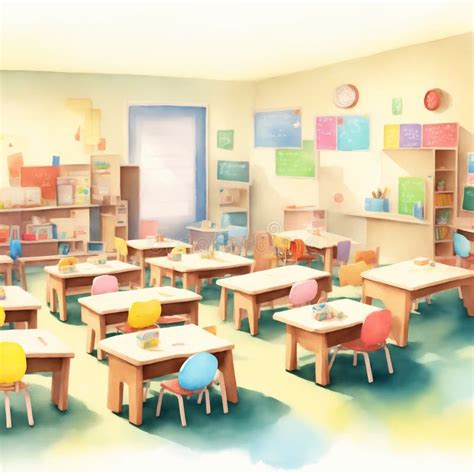 Graphics Colorful School Class In Primary School Beginning Of The