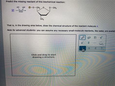 solved predict the missing reactant of this biochemical