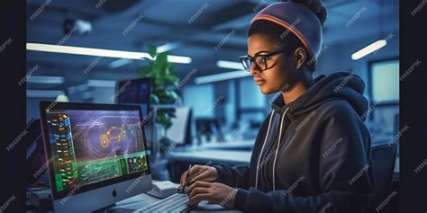 Premium Ai Image Portrait Of A Multiethnic Qa Engineers Working On The New Project