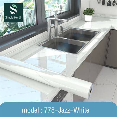 อลเปเปอร์ผนัง สติ๊กเกอร์ ติดครัว วอลเปเปอร์ลายหินอ่อน วอเปเปอร์ติดผนัง สติ๊กเกอร์ติดผนัง