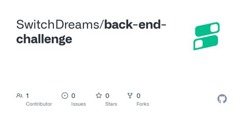 Github Switchdreamsback End Challenge