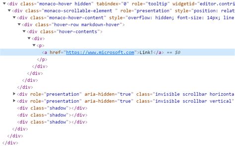 Html Support In Hover Inline Html In Imarkdownstring · Issue 801 · Microsoftmonaco Editor