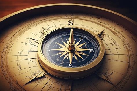 Premium Ai Image Composite Image Of Compass With Optimum Text