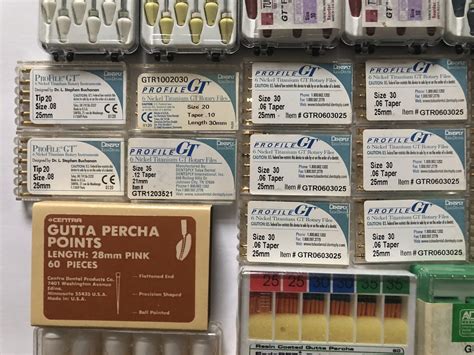 Prosystem Gt Endo Profile Gt Rotary Endodontic Files Endodontic Obturators Lot3 Store Of