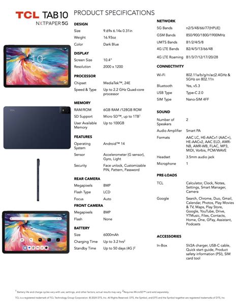 Tcl Tab 10 Nxtpaper 5g Now At Verizon