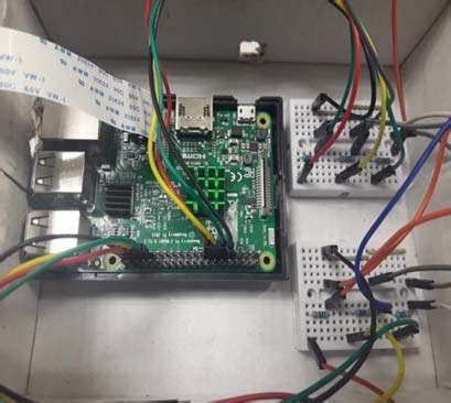 The Connection From Raspberry Pi To The Breadboard Download Scientific Diagram