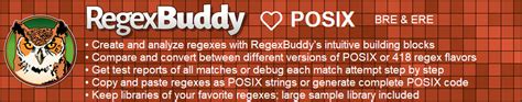 Posix Basic And Extended Regular Expressions