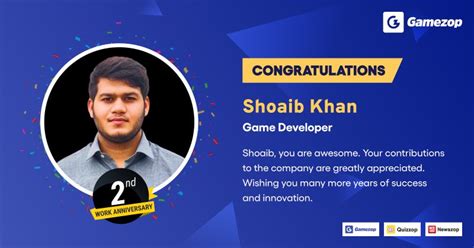 Shoaib Khan On Linkedin Thank You Its Great Being A Part Of Gamezop 😄