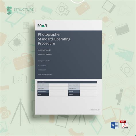 Photographer Standard Operating Procedure Structure In A Box