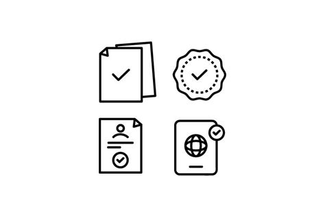 Approval Process Business Line Icon Design
